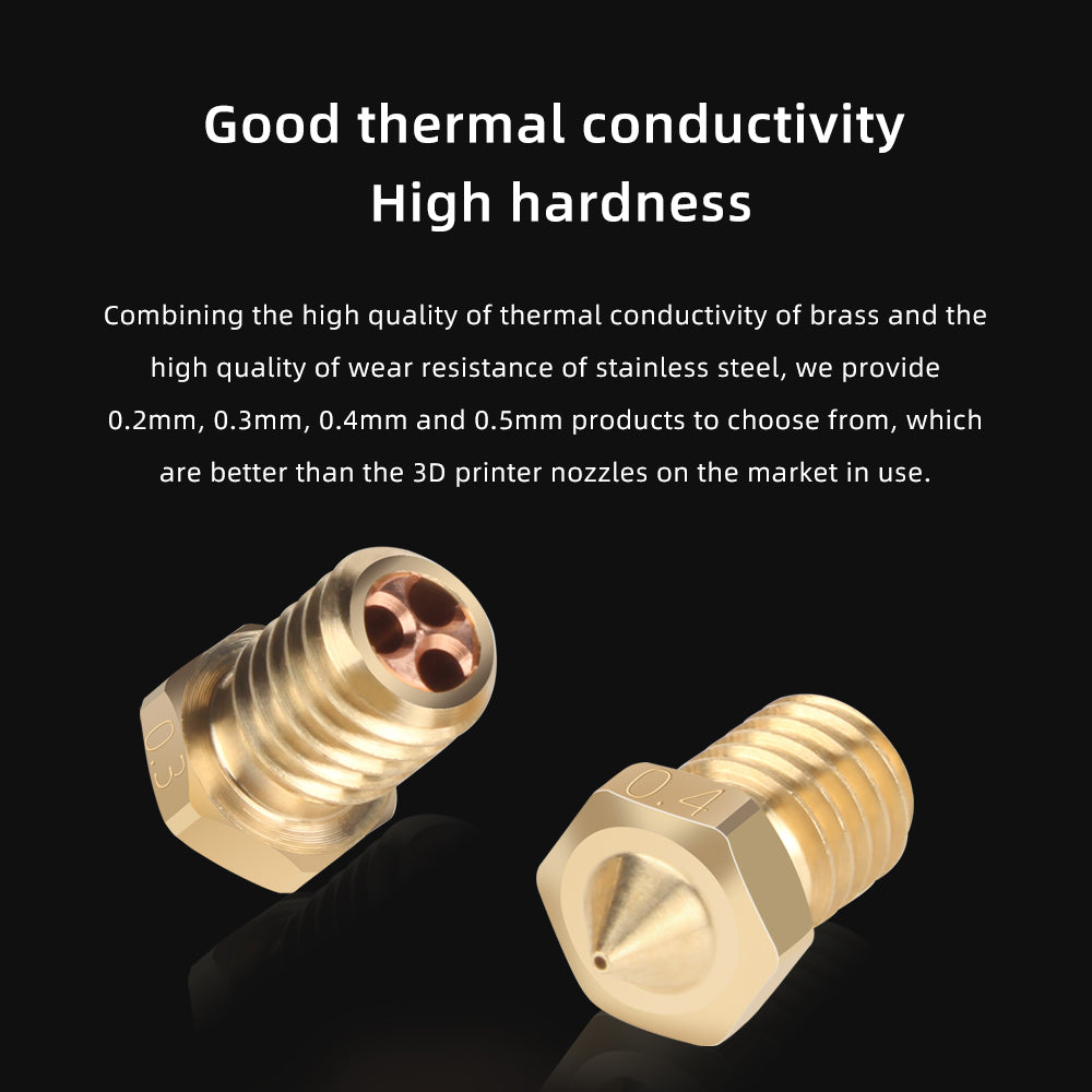 CHT Nozzle E3D V6 Brass Copper Nozzles Three-eyes Print Head | Lerdge ...